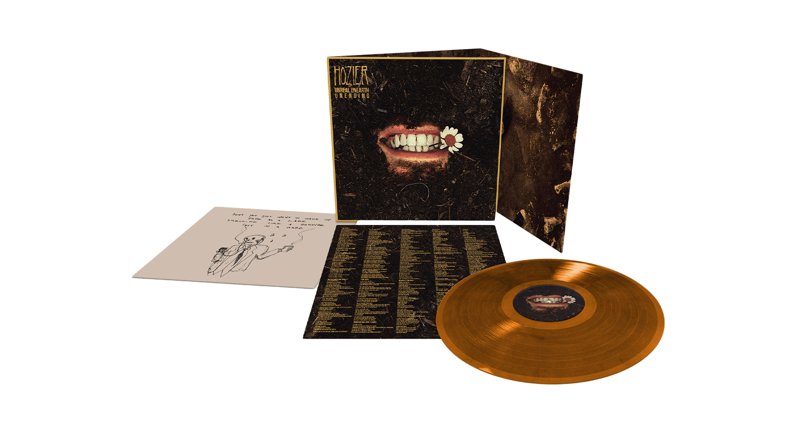 Vinyl | Hozier | Unreal Unearth - Unending (1LP Companion Version) (Raw Ochre Vinyl) (Exclusive ...